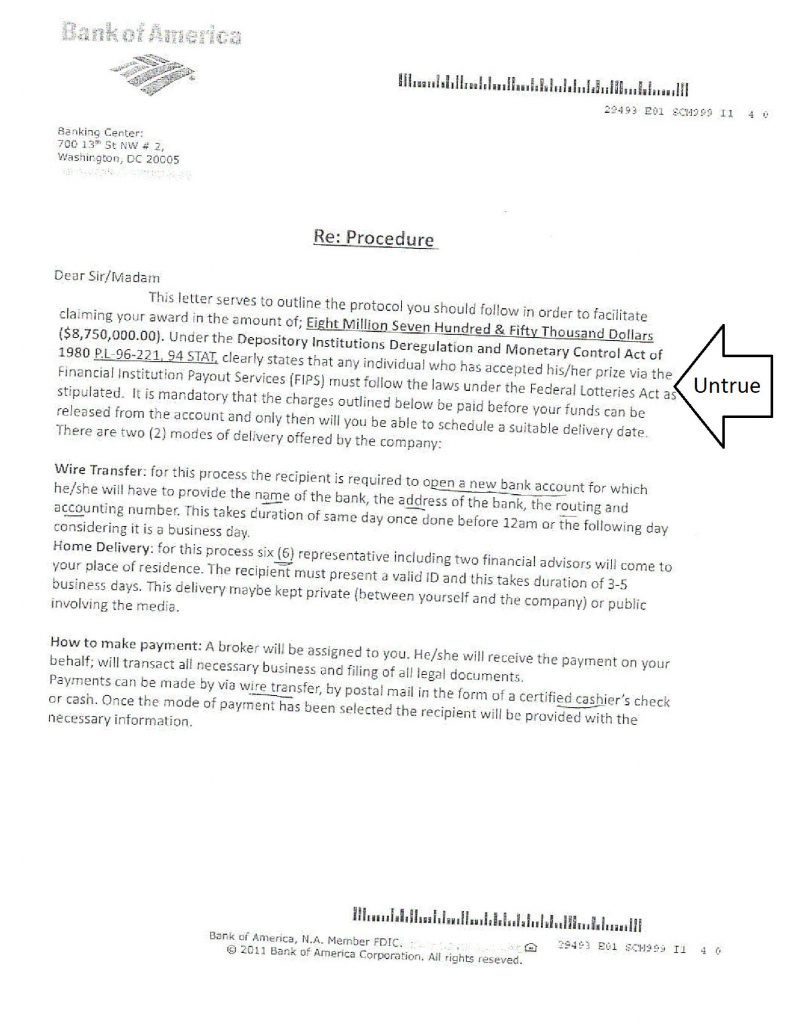 Scam letter Page 2 - Winblad Law PLLC Edmond Oklahoma